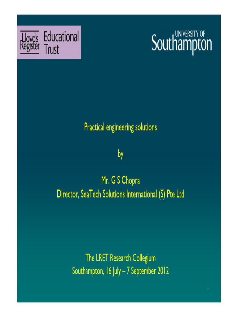 Practical Engineering Solutions | PDF | Offshore Wind Power | Mining