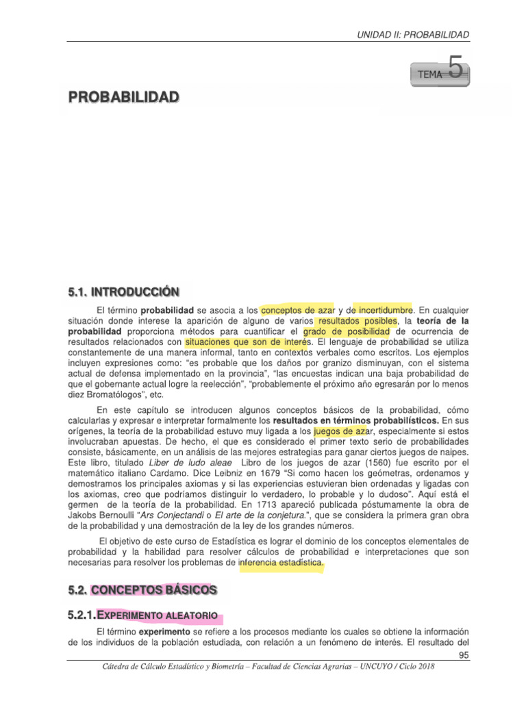Probabilidad_1°Parte | PDF