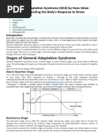 Selyes General Adaptation Syndrome | PDF | Stress (Biology) | Clinical ...