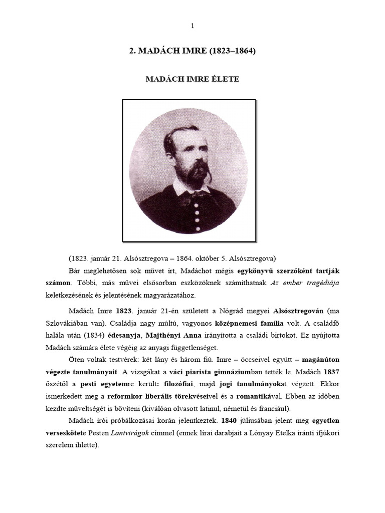 Madách Imre | PDF