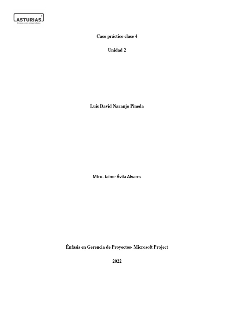 Caso Practico Clase 4 | PDF | Informática