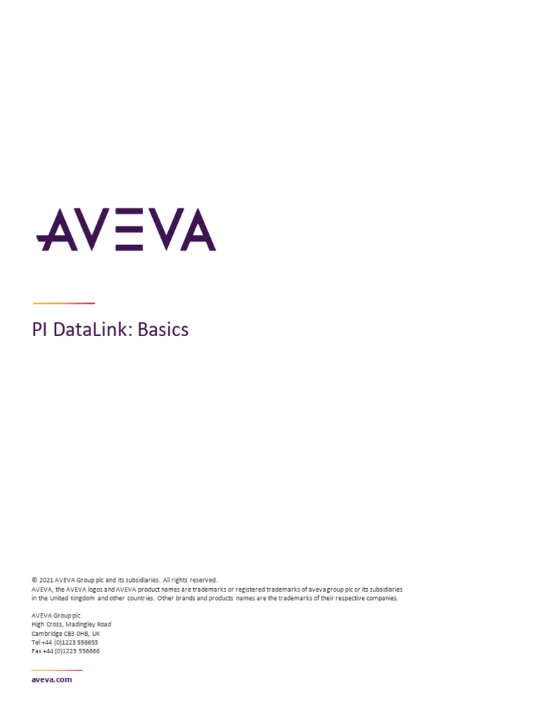 PI DataLink Basics | PDF | Computing