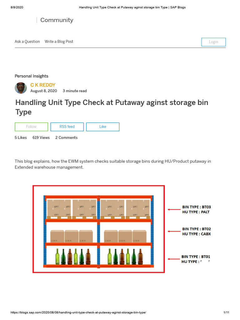 Handling Unit Type Check at Putaway Aginst Storage Bin Type - SAP Blogs ...