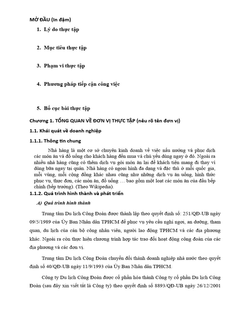 Bao Cao Thuc Tap | PDF