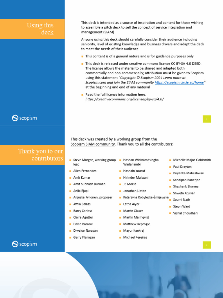 SIAM Pitch Material - SIAM Pitch Deck | PDF | Agile Software ...