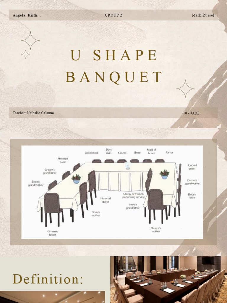 U-Shaped Banquet Setup Guide | PDF