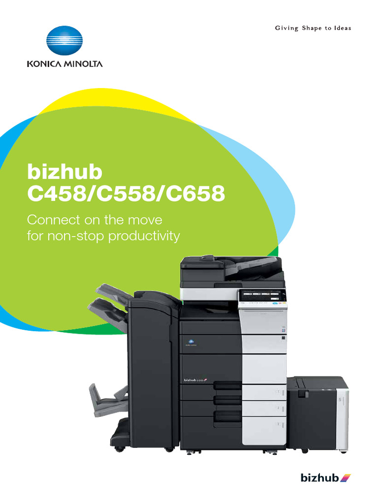 Bizhub C458-C558-C658 Brochure LR | PDF | Fax | Computer Science