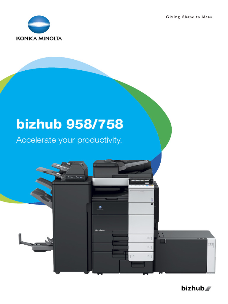 Bizhub958-758 Brochure | PDF | Microsoft Windows | Paper