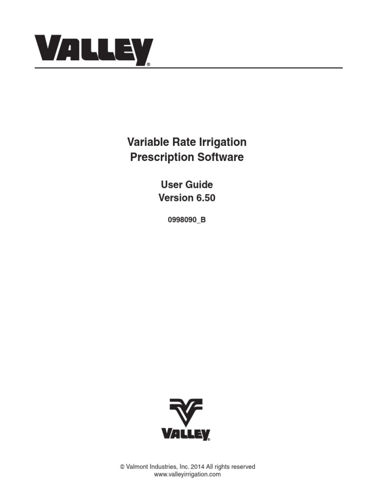 Vri Pivot Prescription Software User Guide v6 50 | PDF | Icon ...