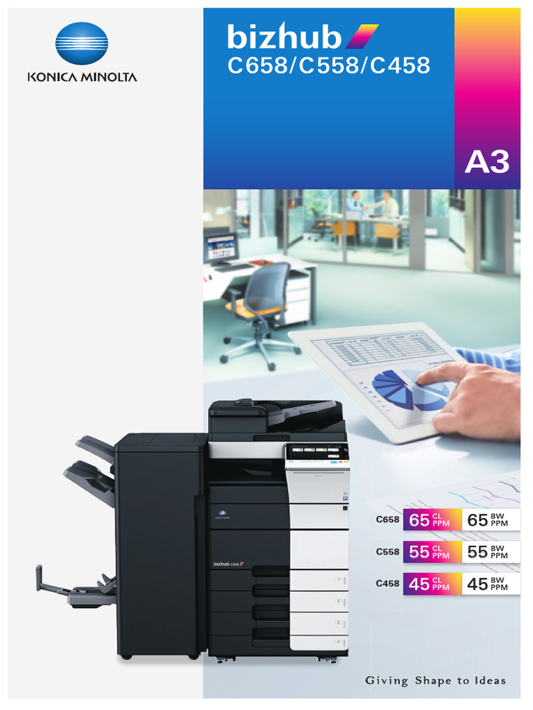 Konica Minolta Bizhub C458 Overview | PDF | Ios | Computing