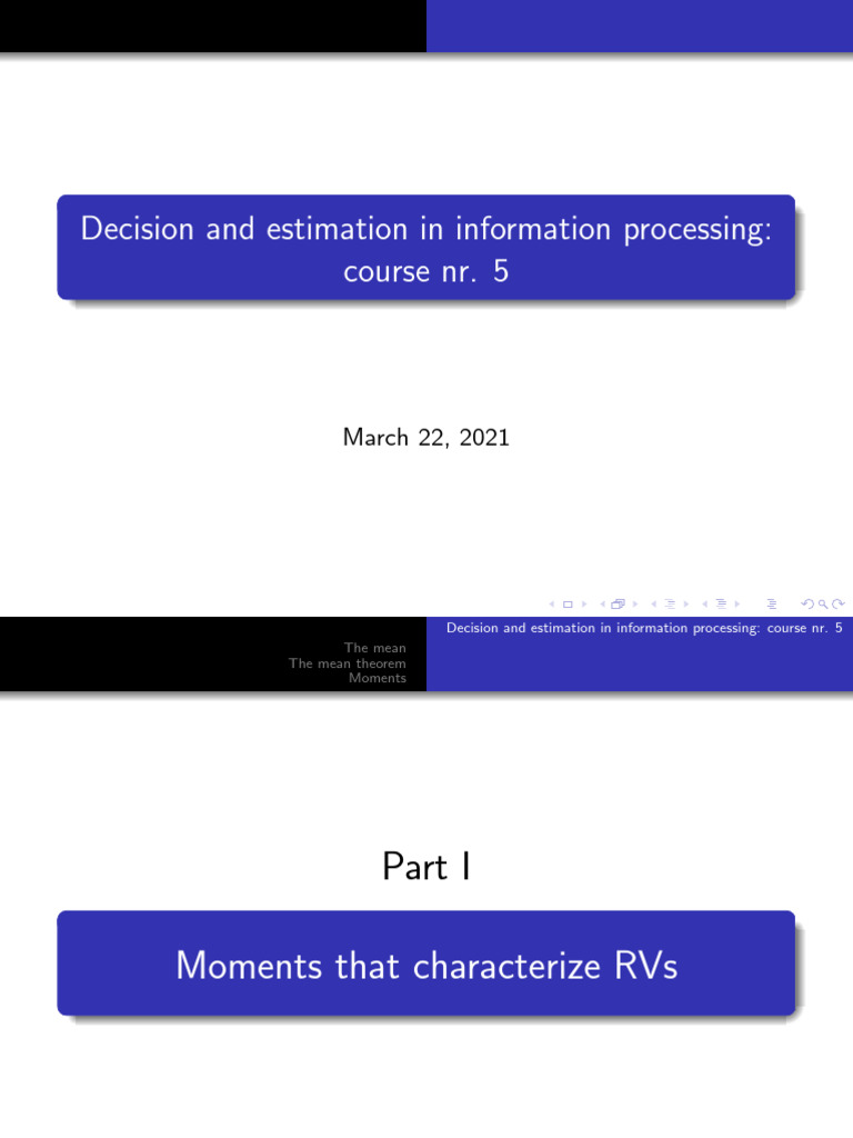 Curs 5 DEPI - 2va - Slides - EN | PDF | Electrical Resistance And Conductance | Variance