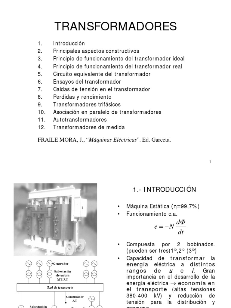 Transformadores | PDF | Transformador | Ciencia de los Materiales