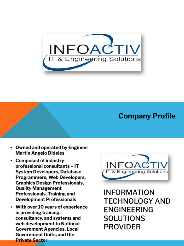 Infoactiv Profile - 2021-DA | PDF | Web Development | Implementation