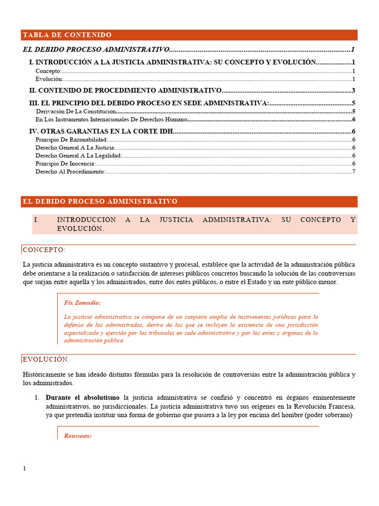 El Debido Proceso Administrativo Resumen | PDF | Debido al proceso ...