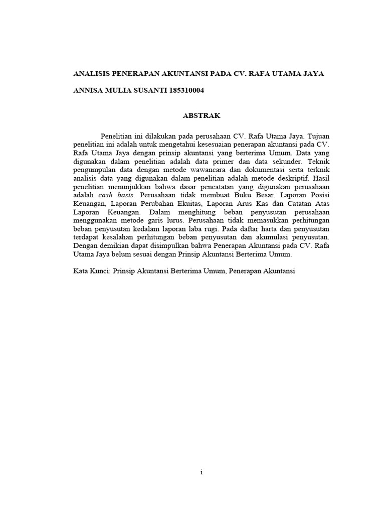 Annisa Mulia Susanti - 185310004 - Annisa Mulia Susanti | PDF