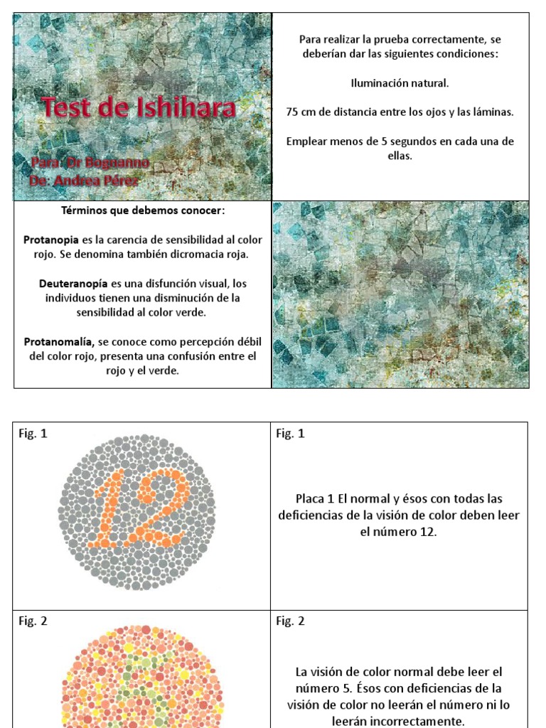 Test de Ishihara | Visión | Sicología y ciencia cognitiva
