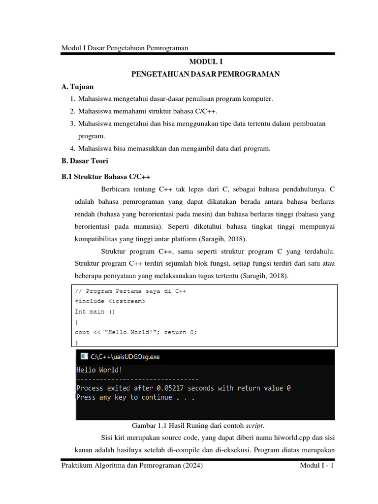 Percobaan 1 Acc K21 | PDF | Metode & Bahan Ajar | Komputer