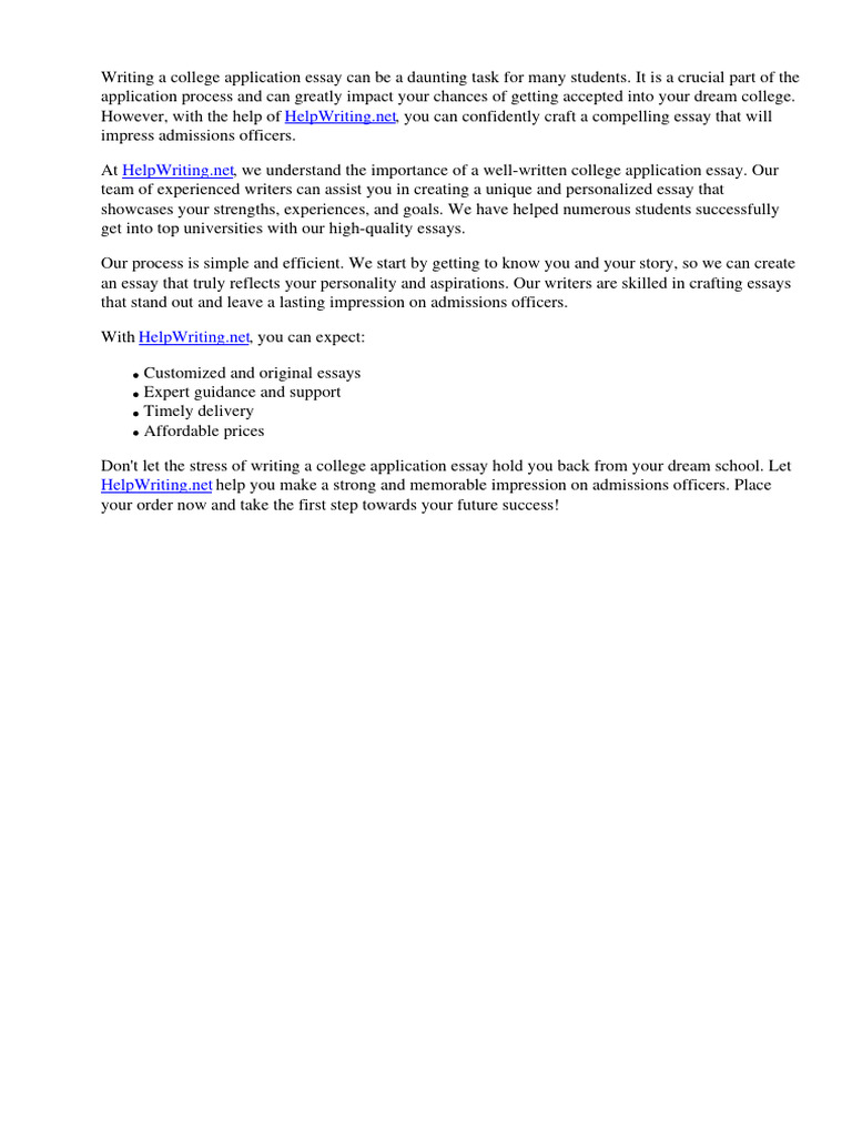 Expert Tips for College Application Essays | PDF | Thesis | Essays