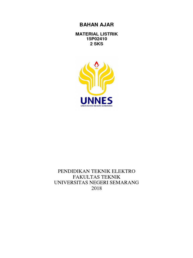 Bahan Ajar Material Listrik Material Listrik - BA | PDF ...