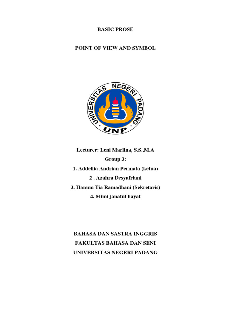 Basic Prose Makalah Kelompok 3 | PDF | Narration | Symbols