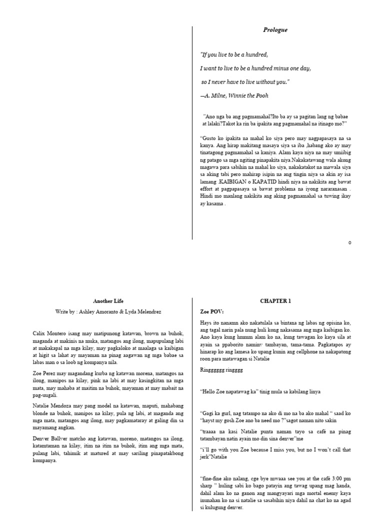 Another Life Ashley Amoranto & Lyda Melendrez | PDF