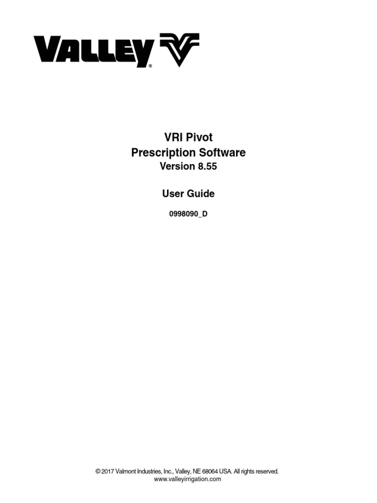 Vri Pivot Prescription Software User Guide v8 55 | PDF | Icon ...