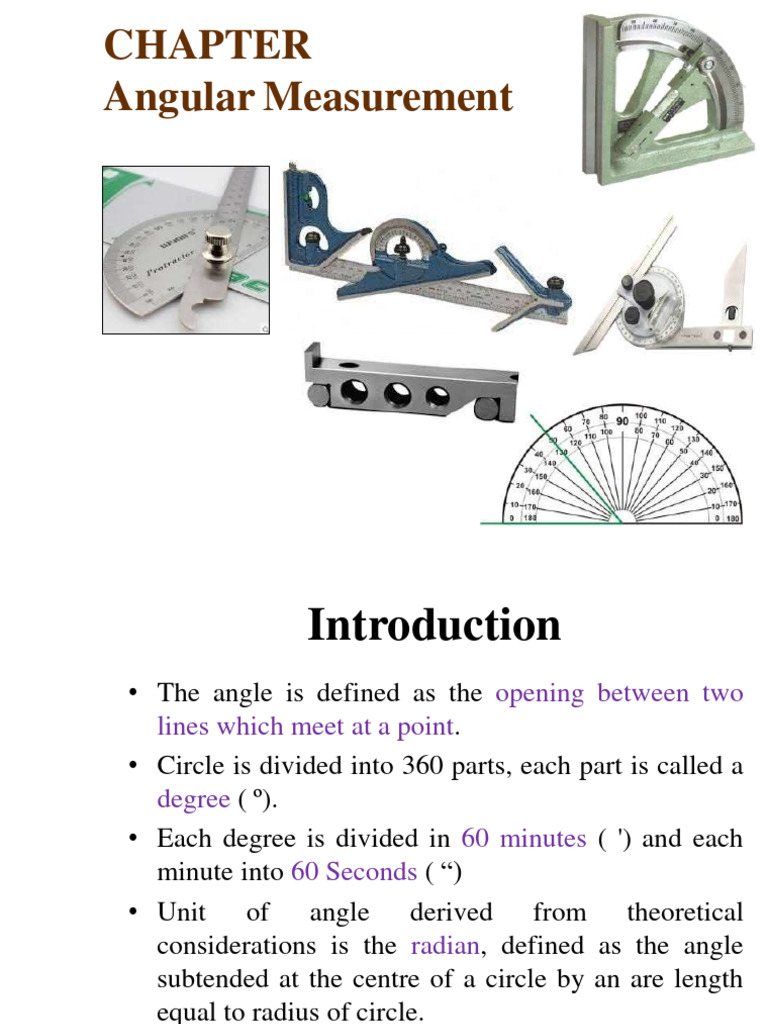 Angular | PDF | Angle | Metrology
