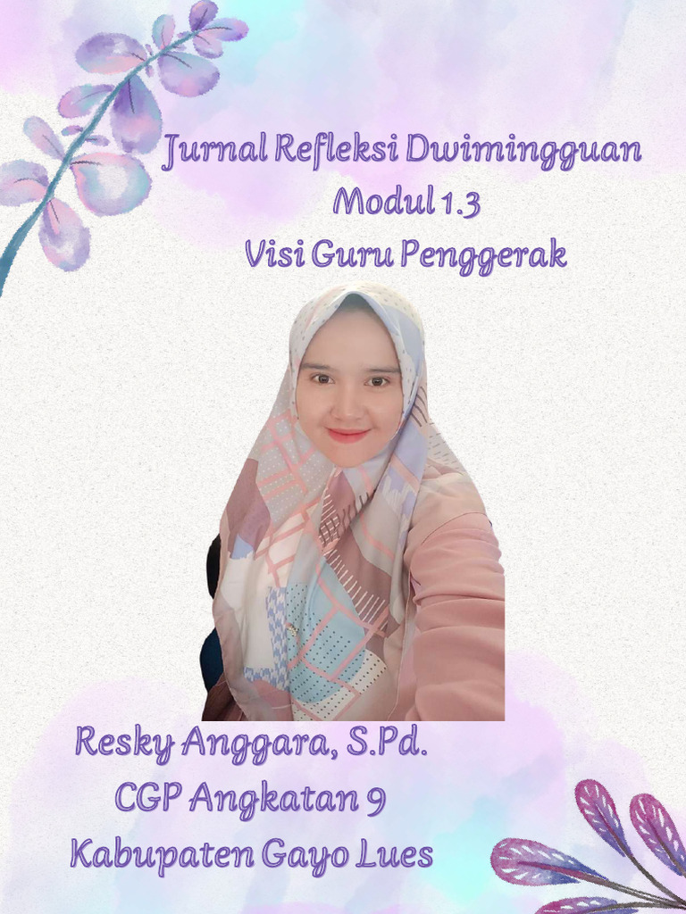 Jurnal Refleksi Dwimingguan Modul 1.3 - Resky Anggara - Compressed | PDF