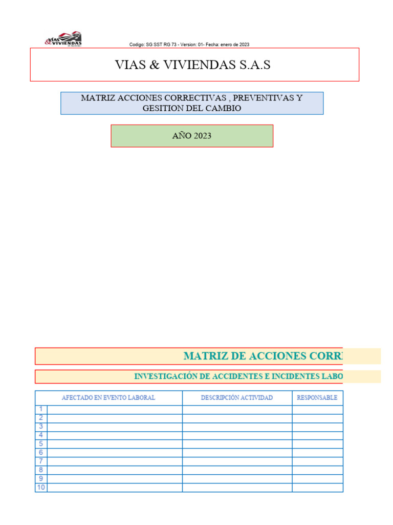 ANEXO 132 Matriz ACPM) | PDF