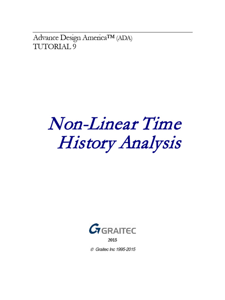 Tutorial 9 Non Linear Time History Analysis Pdf Nonlinear System