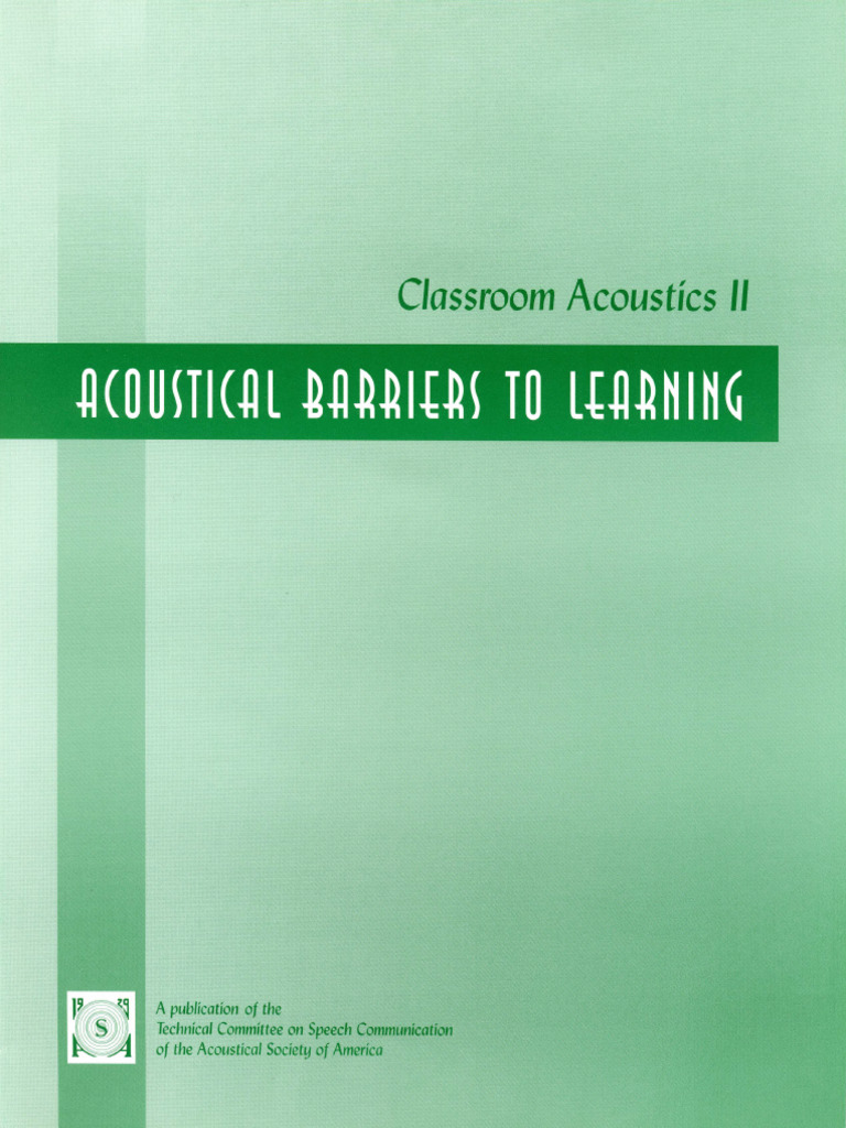 Classroom Acoustics 11 | PDF