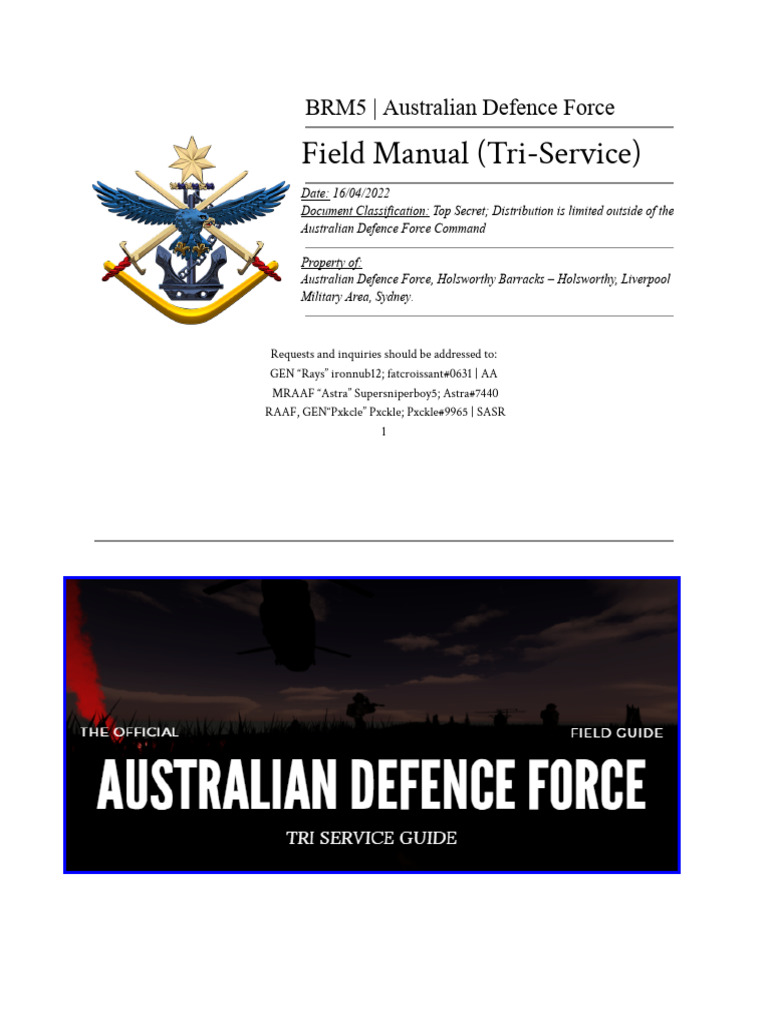 ADF - Australian Defence Force | PDF | Reconnaissance | Military Science