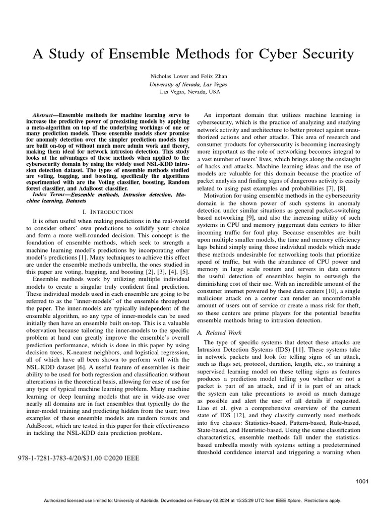 Cyber5 Cyber Security | PDF | Algorithms | Machine Learning