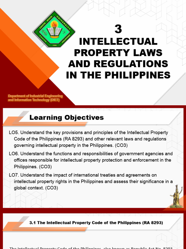 3 Intellectual Property Laws and Regulations in The Philippines | PDF ...