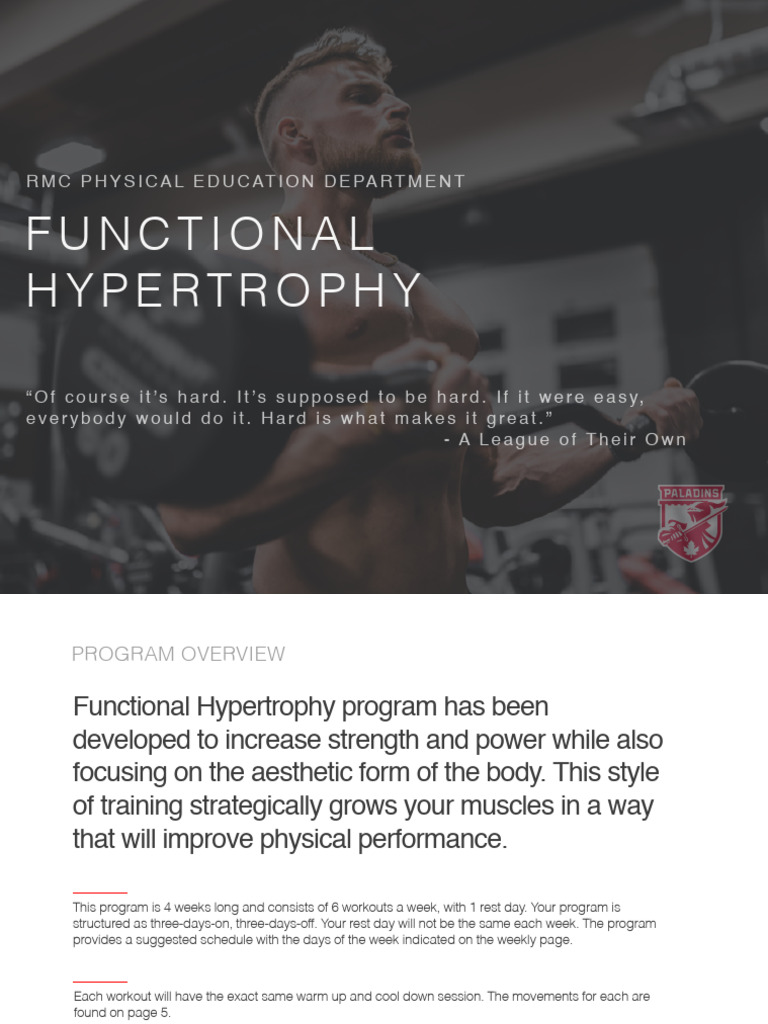 Functional Hypertrophy - RMC PE Programming | Download Free PDF ...
