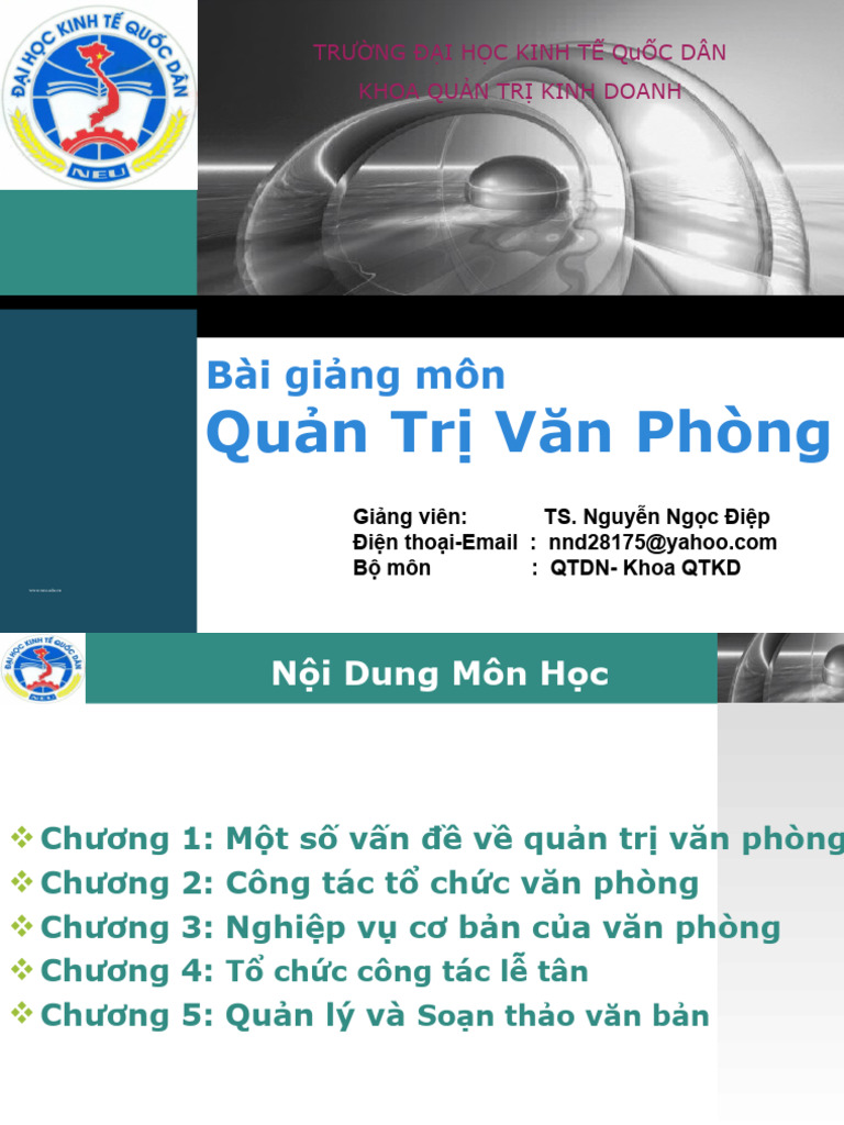 Diep - Quan Tri Van Phong PDF | PDF