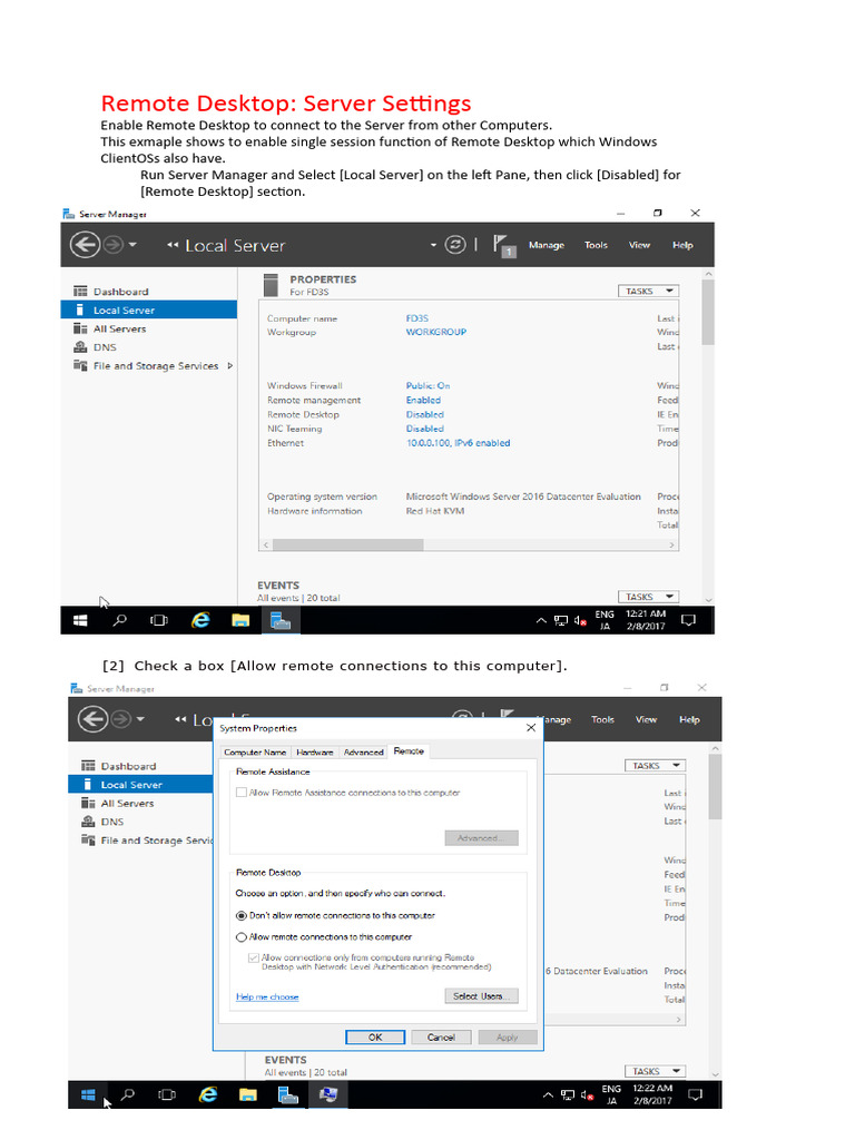 Remote Desktop | PDF