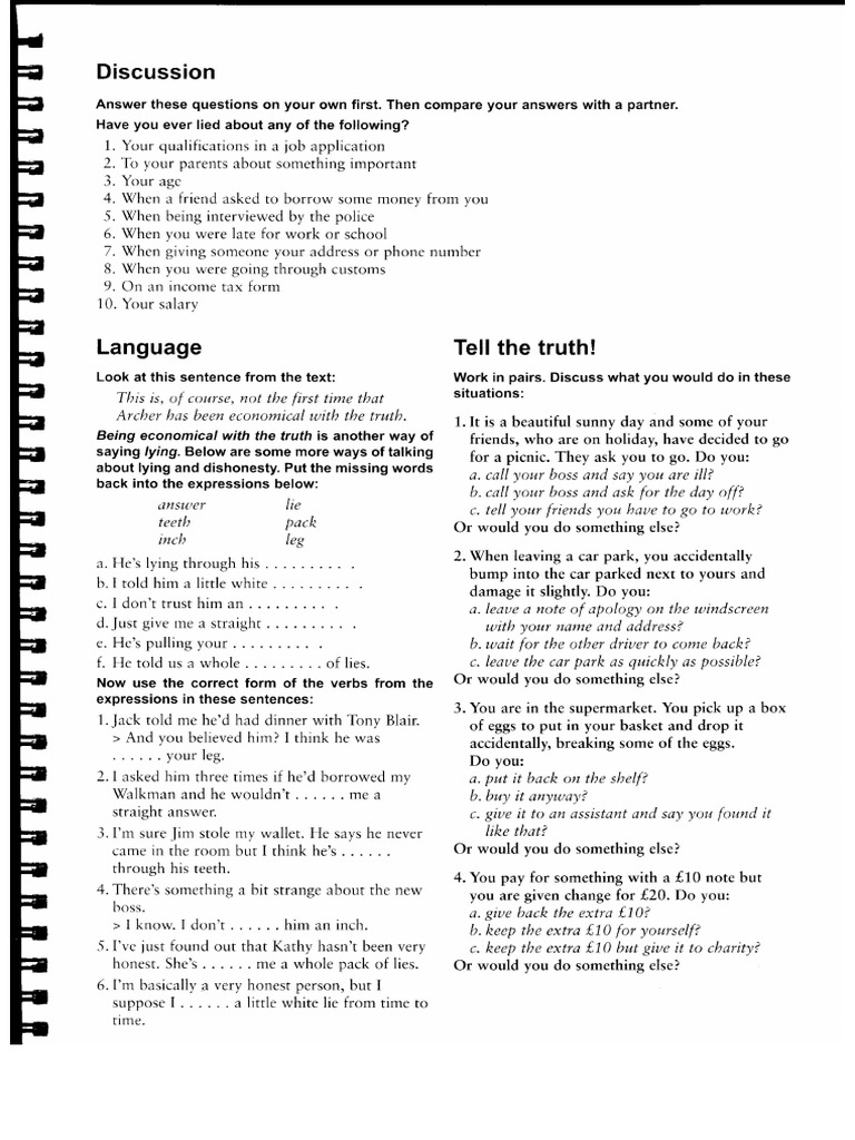 Telling Lies | PDF
