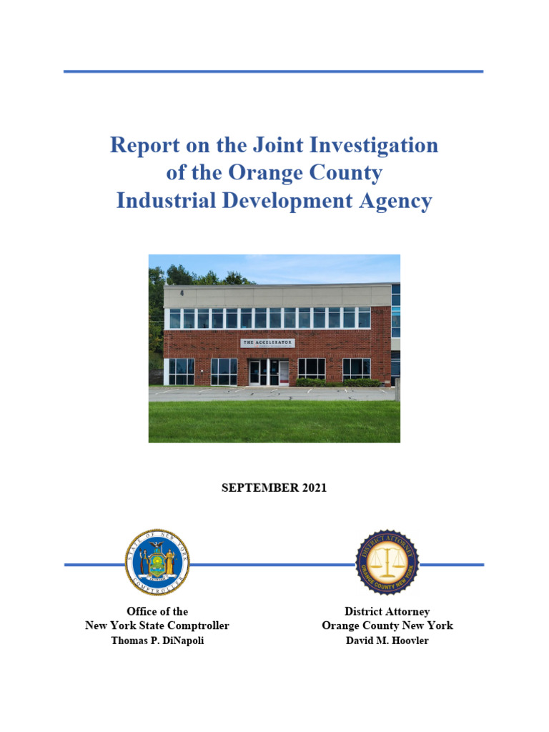 Joint Investigation Orange Co Ida | PDF | Audit | Employment