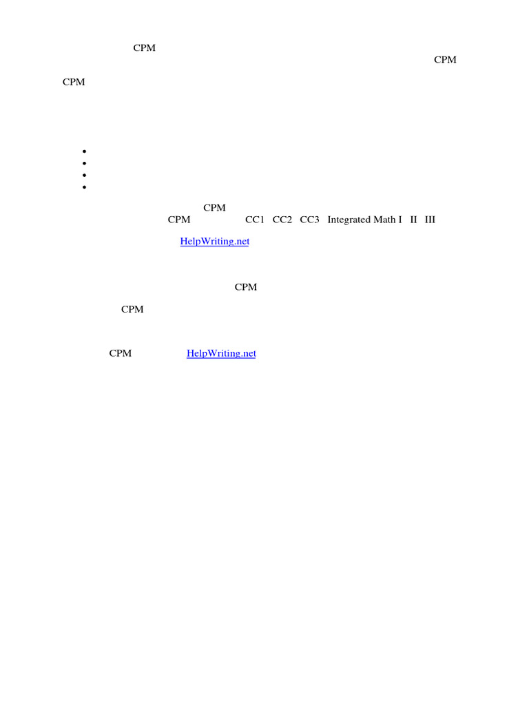 CPM Homework Helper - Get Expert Help With Your Assignments | PDF ...