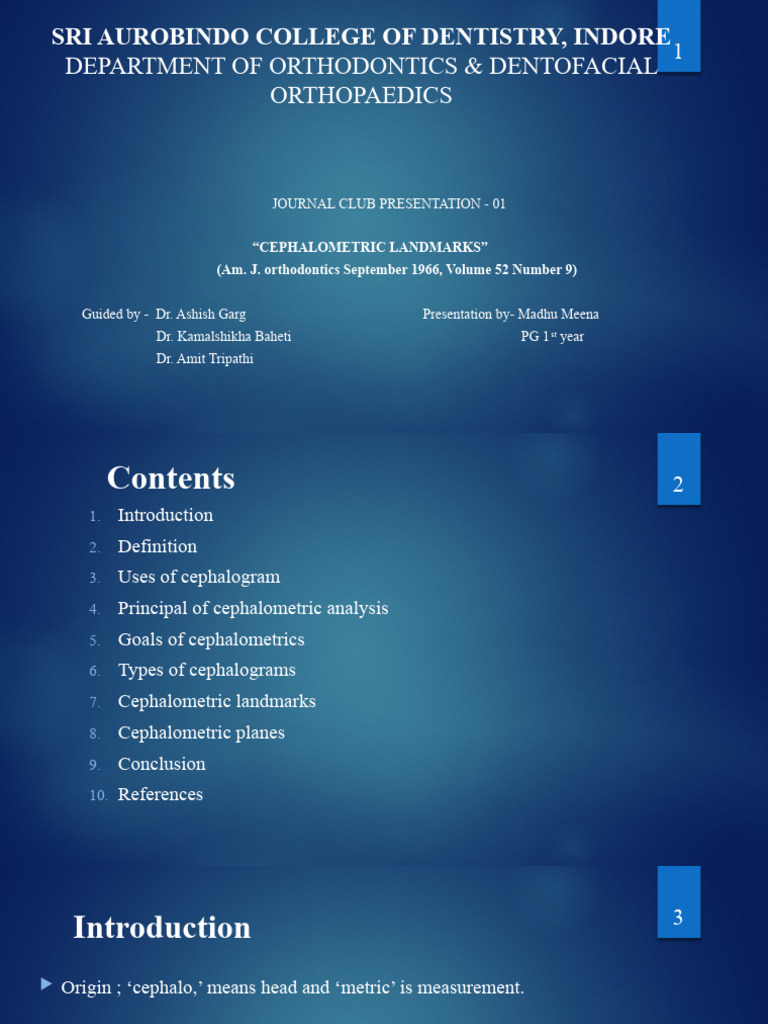 Ceph Landmarks | PDF | Human Nose | Musculoskeletal System