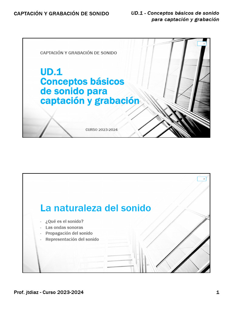 CGS 23 24 UD1 El Sonido | PDF | Sonido | Decibel