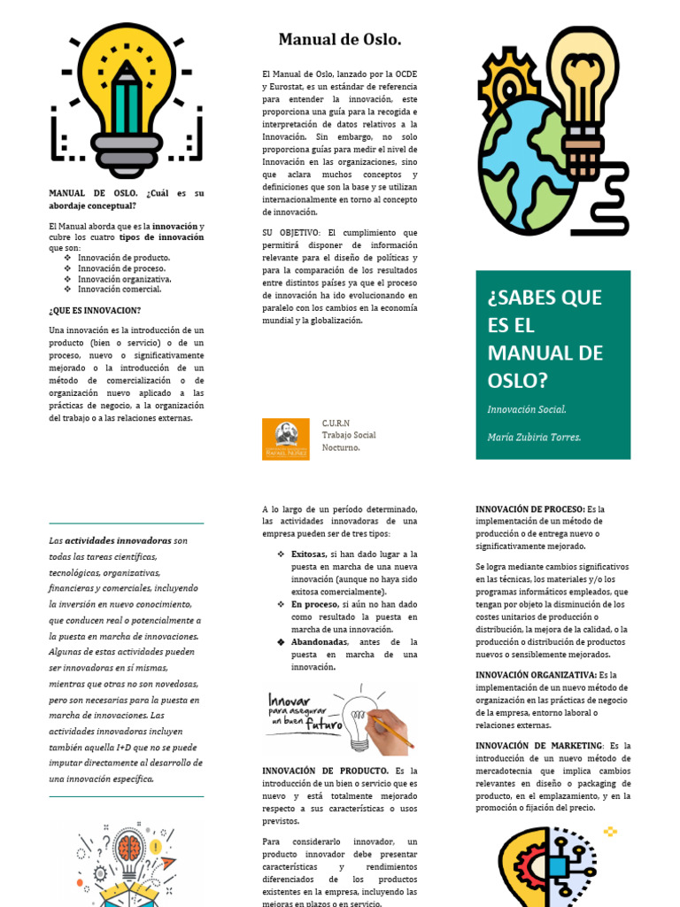 Manual De Oslo Pdf Innovación Marketing