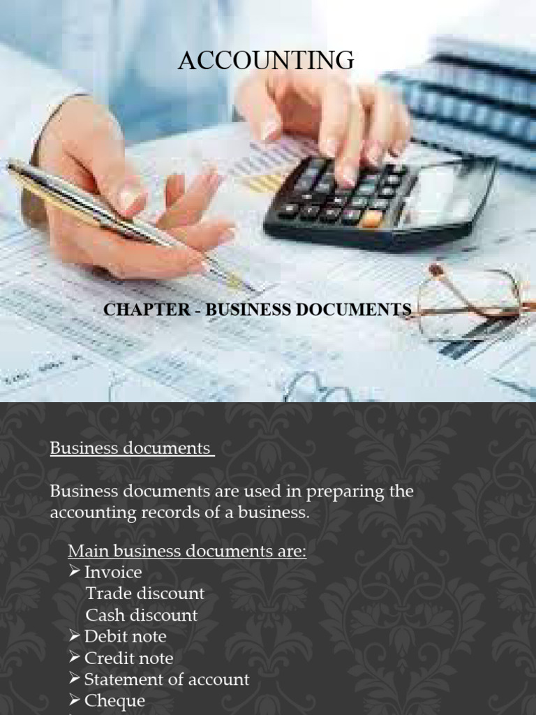 Chapter 6 - Business Documents | PDF | Debits And Credits | Receipt