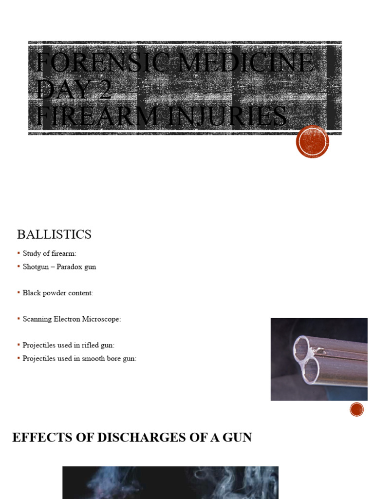 Forensic Analysis of Firearm Injuries | PDF | Gun | Firearms