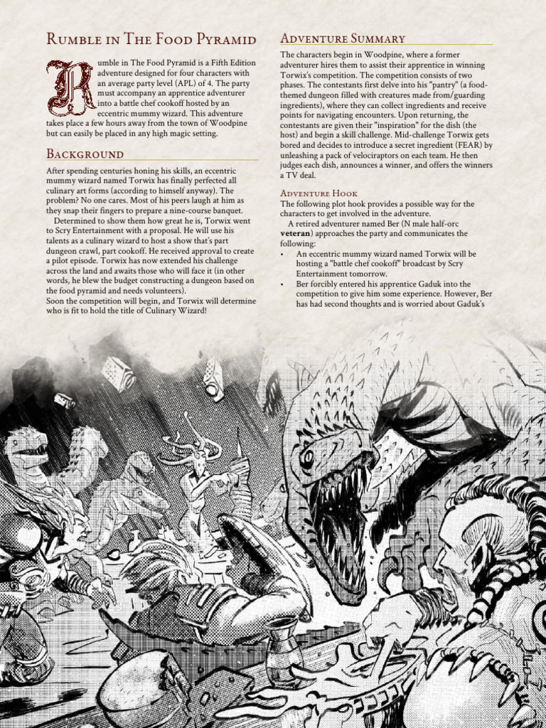 Rumble in The Food Pyramid FINAL Compressed | PDF | Derivative Work ...