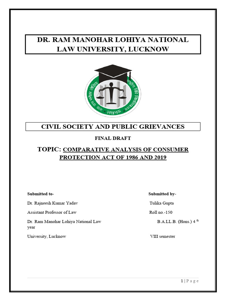 Civil Society and Public Grievance Project | PDF | Product (Business ...