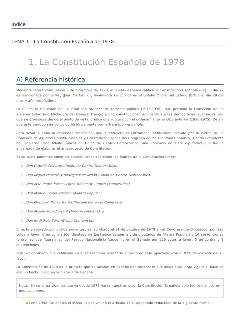 1096 - La Constitucion Espanola de 1978 | PDF | España | Constitución