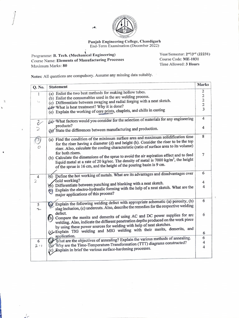 Mech - Sem 3 Question Papers | PDF | Heat | Applied And ...