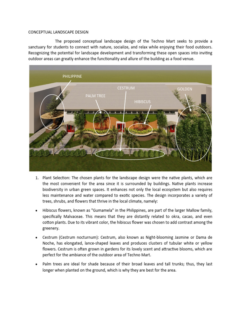 Conceptual Landscape Design | PDF | Trees | Botany